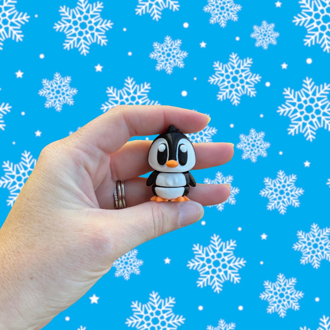 Mini Penguin Fidget - 3D Printed Penguin Desk Buddy - Stocking Stuffer ...