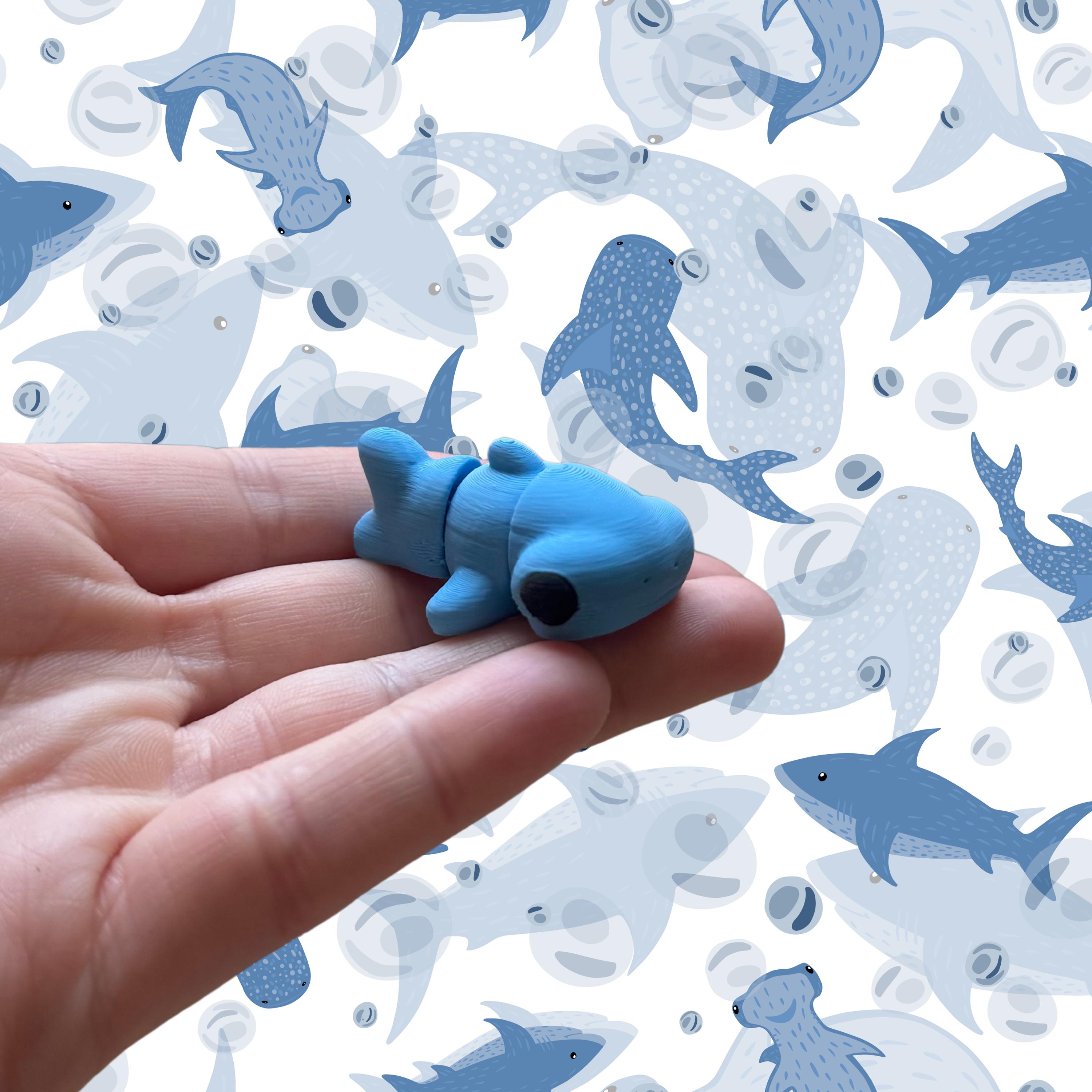 Mini Hammerhead Shark Fidget Toy - 3D Printed Hammerhead Shark Sensory ...