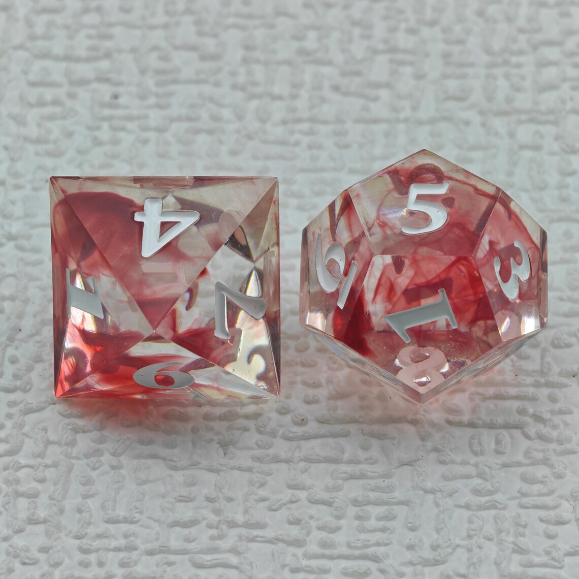 Blood Dice Handmade Resin Sharp Edge Dnd Dice Set for Dnd, D&D ...