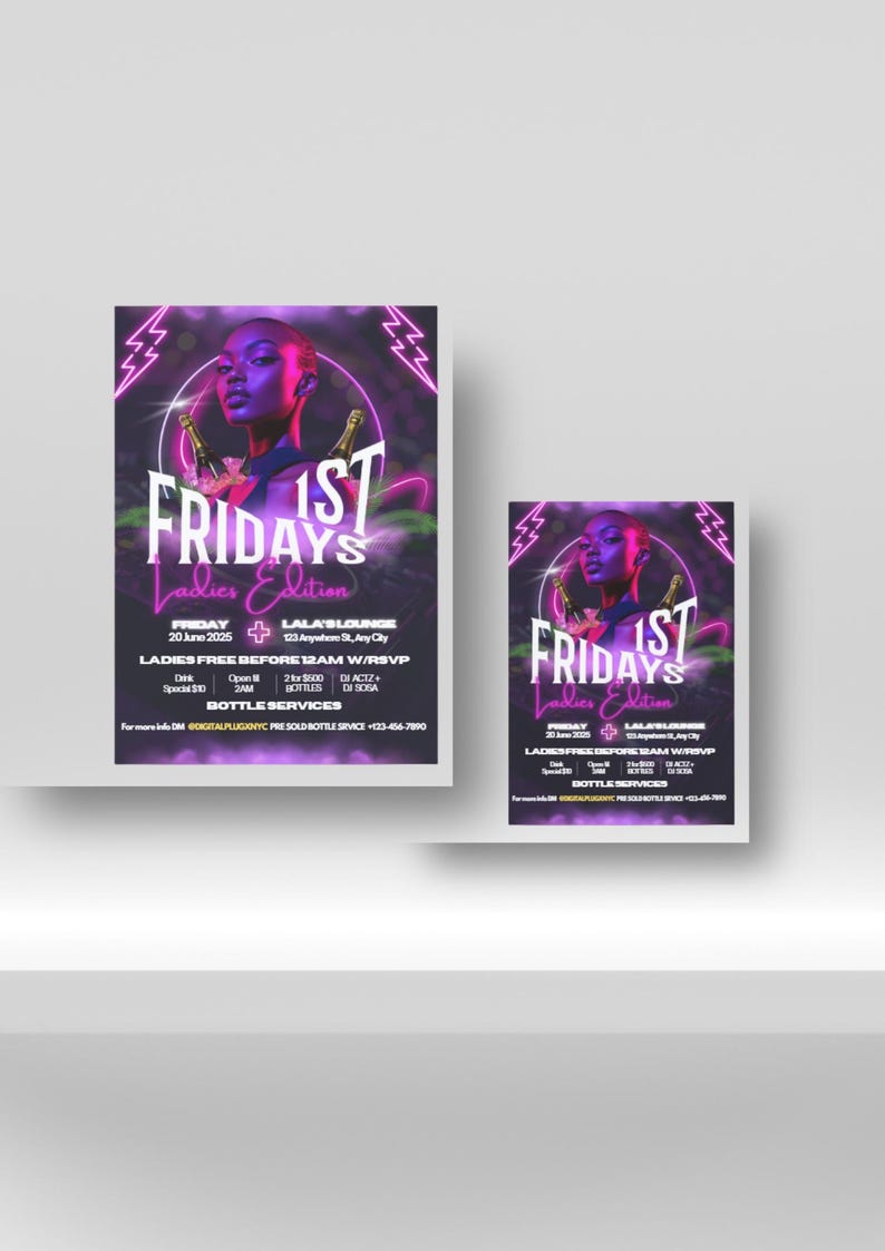 First Friday Party Flyer Template: Editable Canva Design - Etsy