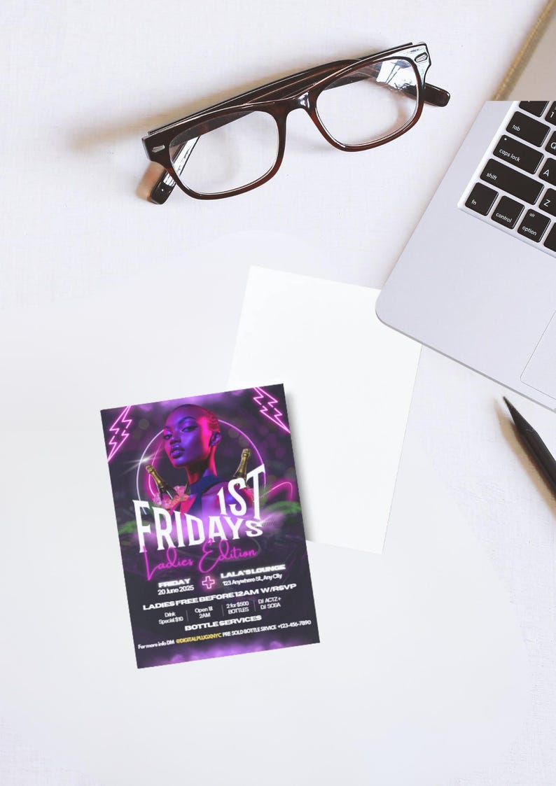 First Friday Party Flyer Template: Editable Canva Design - Etsy
