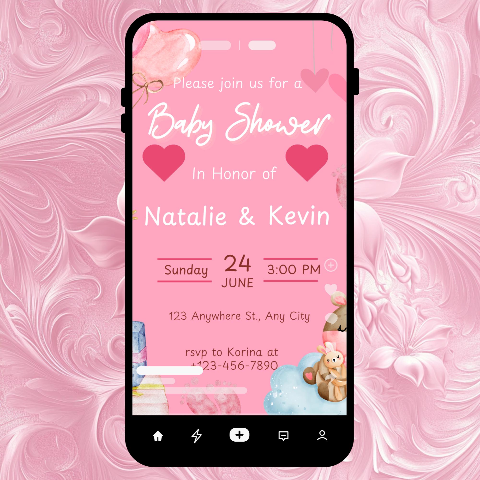 Editable Baby Shower Invitation Template: Instant Download - Etsy