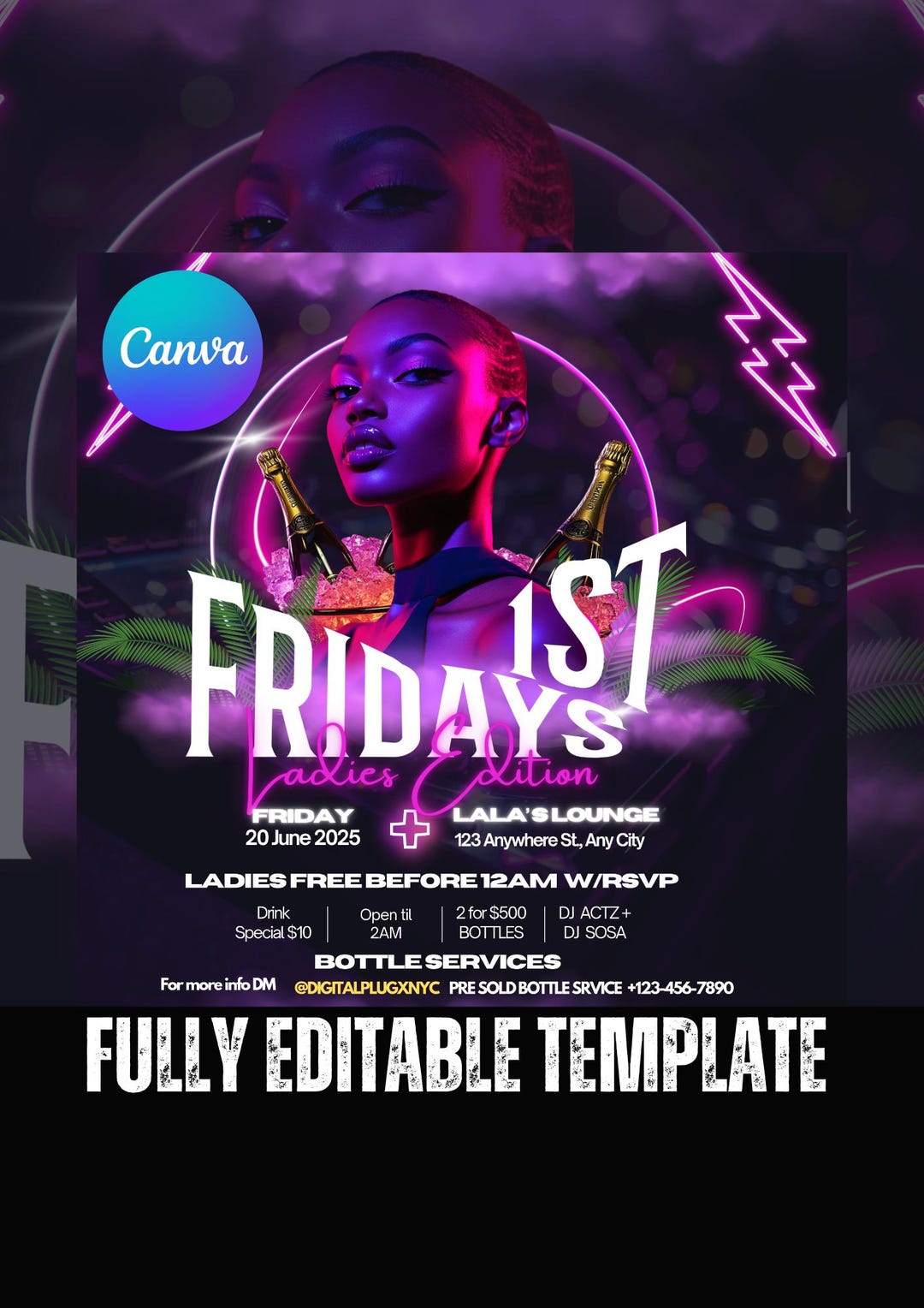 First Friday Party Flyer Template: Editable Canva Design - Etsy
