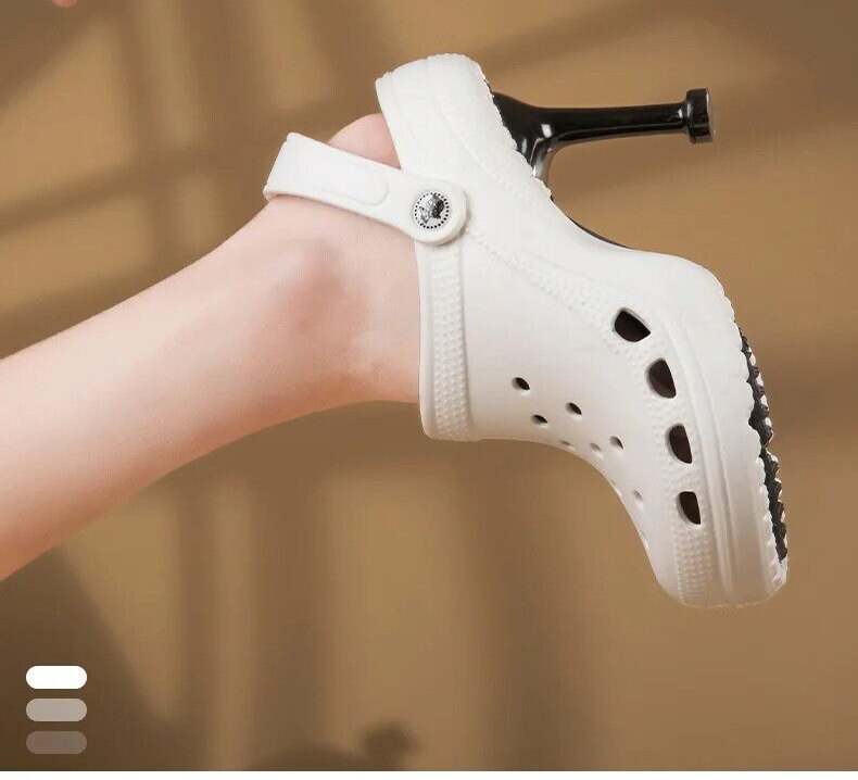 Custom Bling Stiletto High Heel Clogs| Rhinestone Clogs With Heels for ...