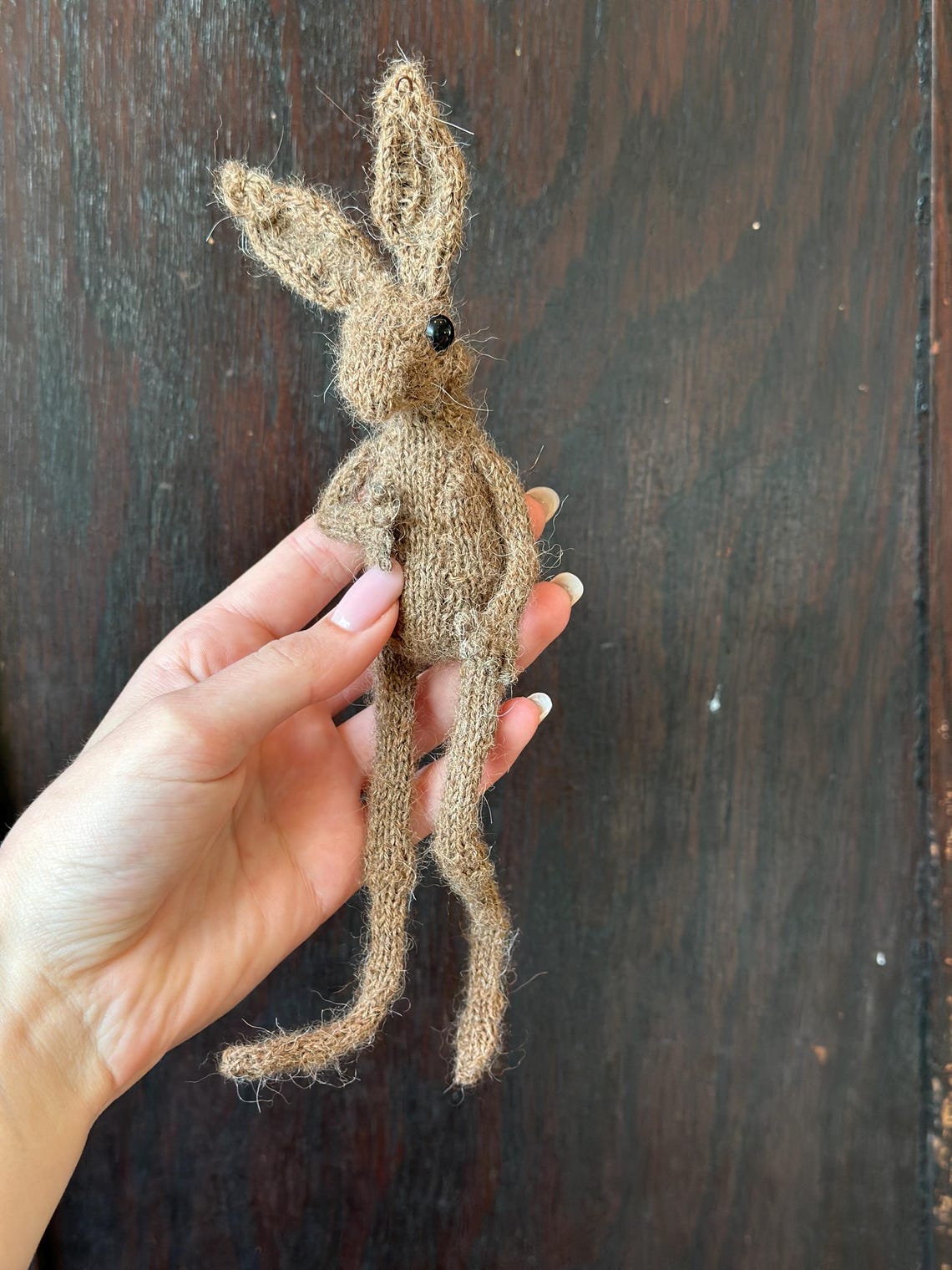 Hazelwick the Knitted Hare - Etsy