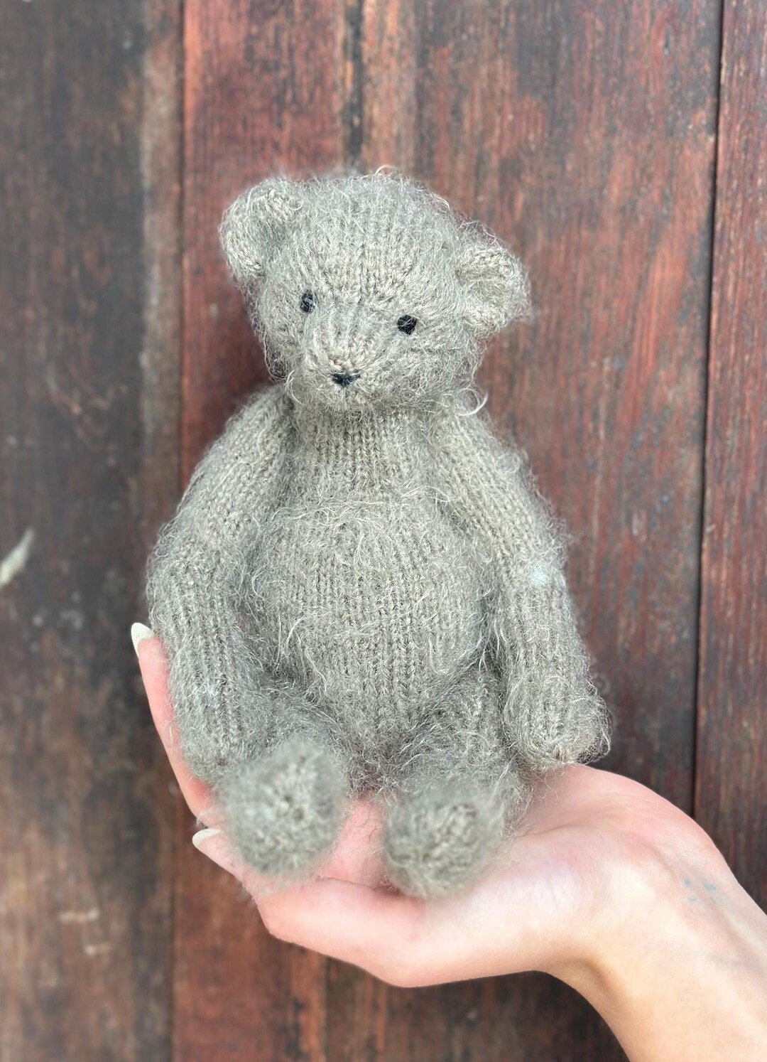 Winston the Knitted Bear - Etsy