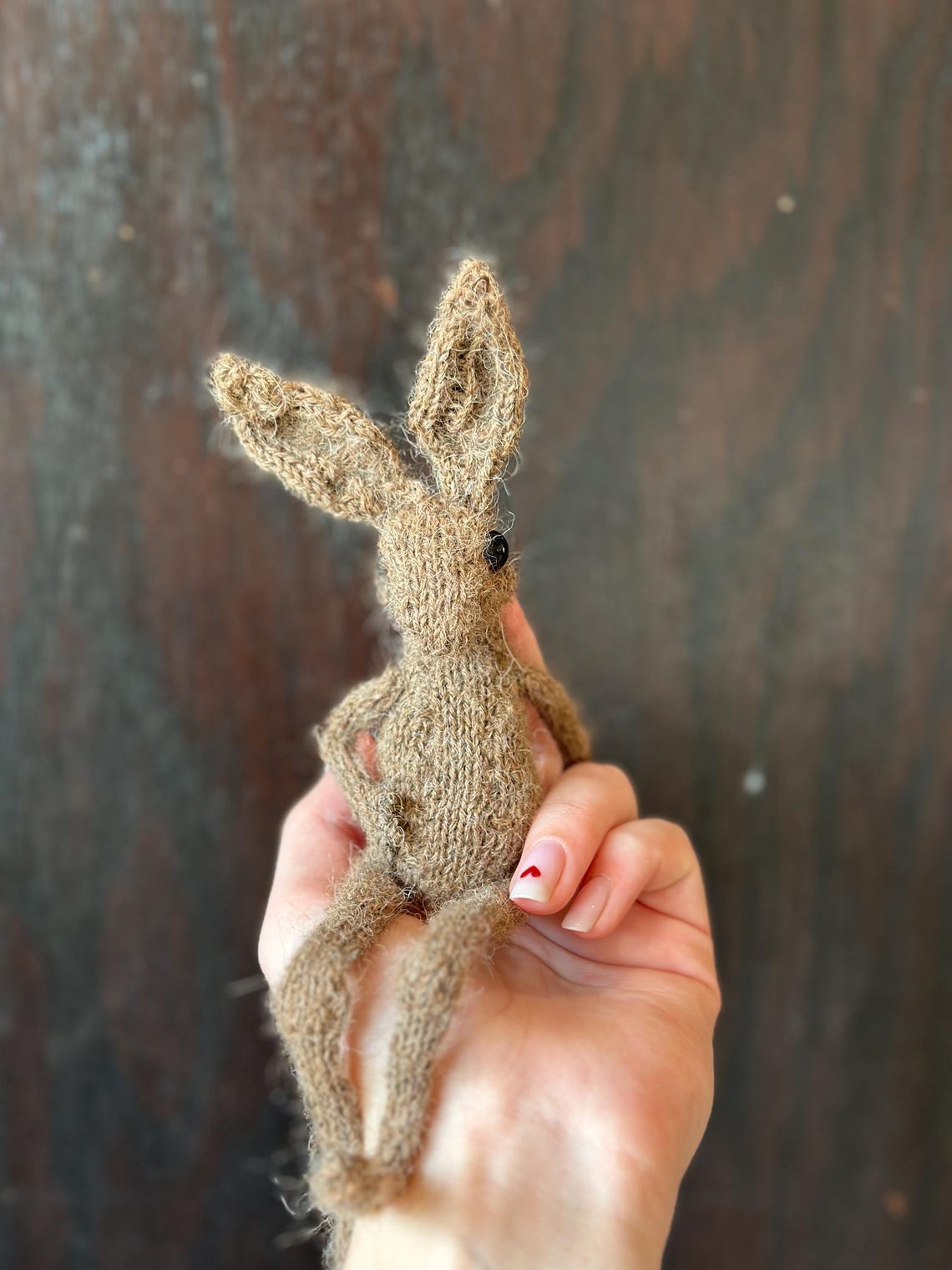 Hazelwick the Knitted Hare - Etsy