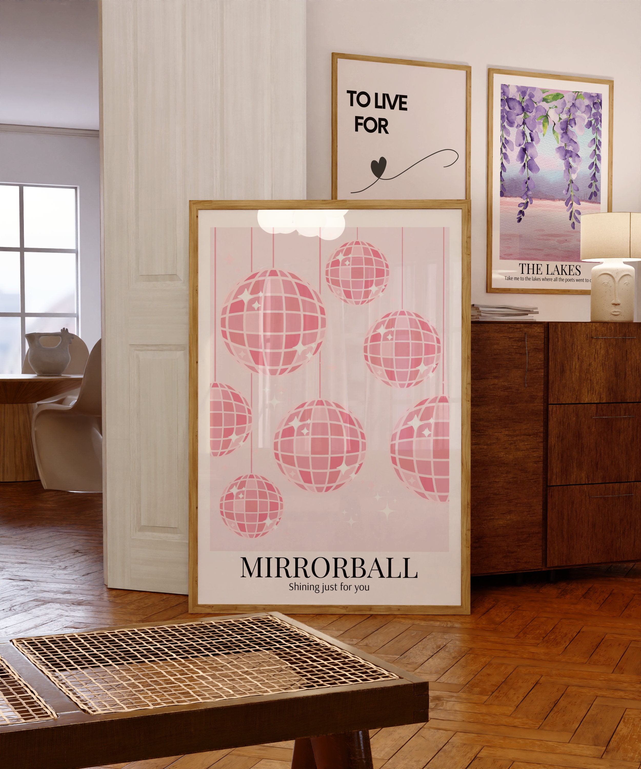 Mirrorball Poster Printable Wall Art Digital Download Print at Home ...