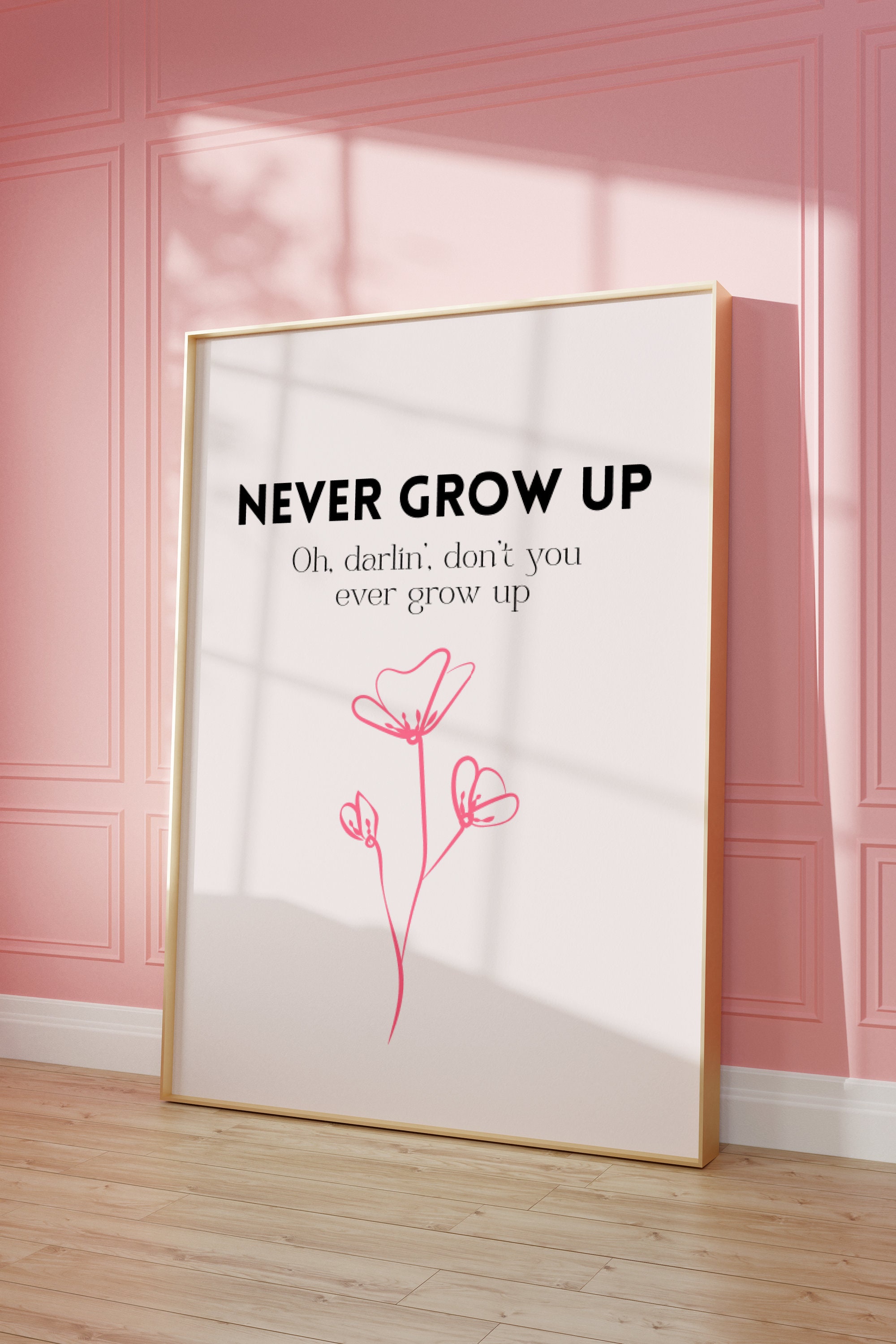 Set of 2 Long Live Never Grow up Poster Printable Wall Art ...