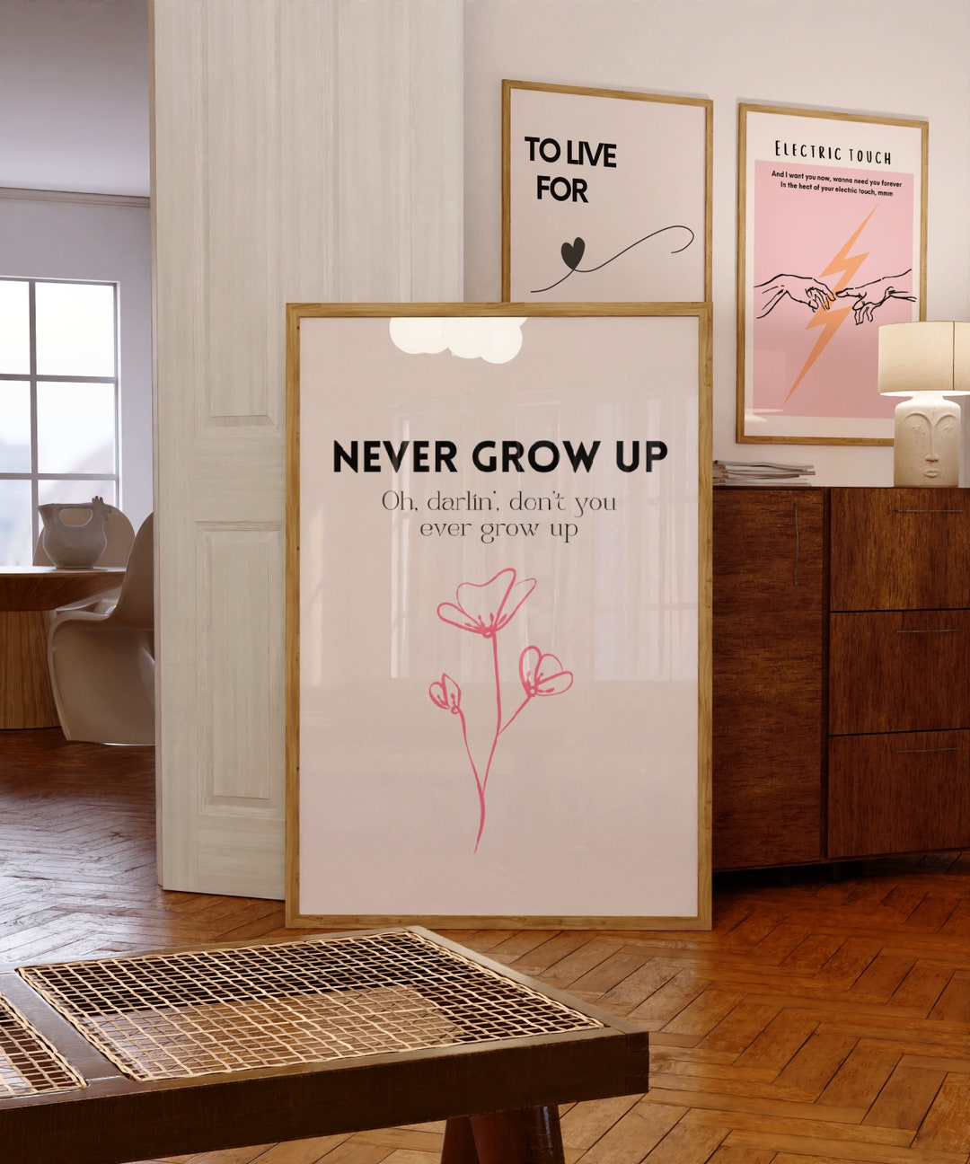 Never Grow up Poster | Printable Wall Art | Dorm Decor | Digital ...