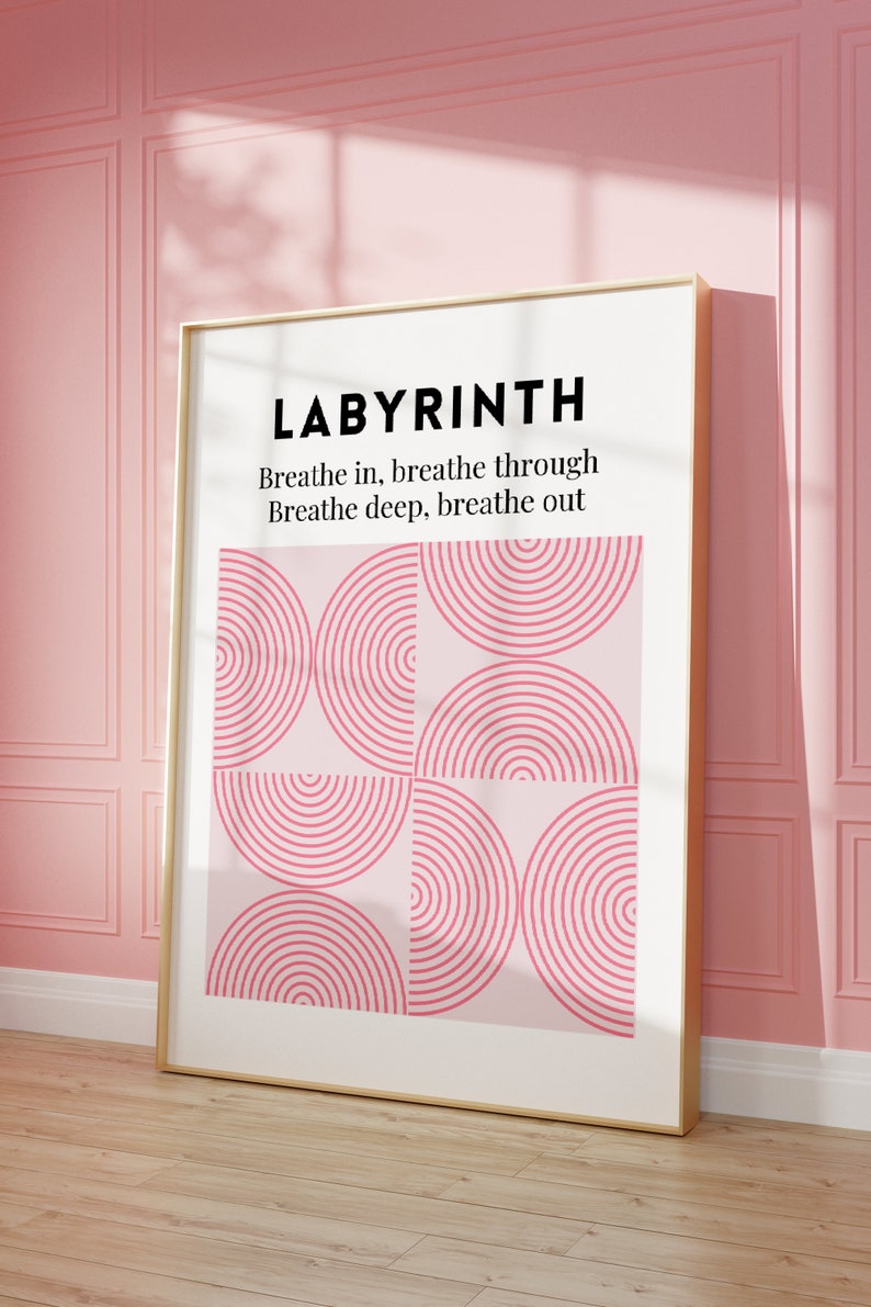 Labyrinth Poster | Printable Wall Art | Dorm Decor | Digital Download ...