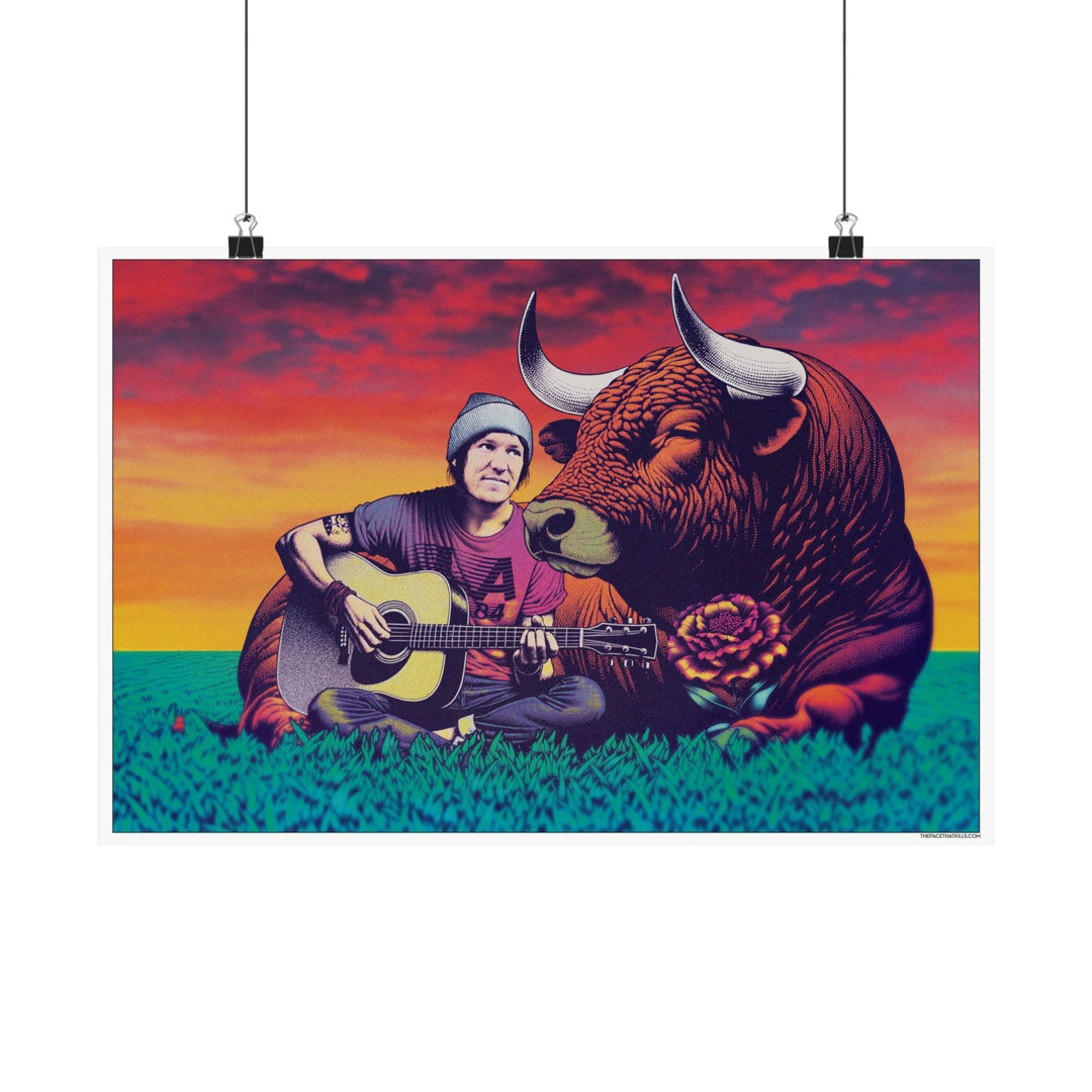 Elliott Smith Serenades Ferdinand the Bull ART PRINT - Etsy