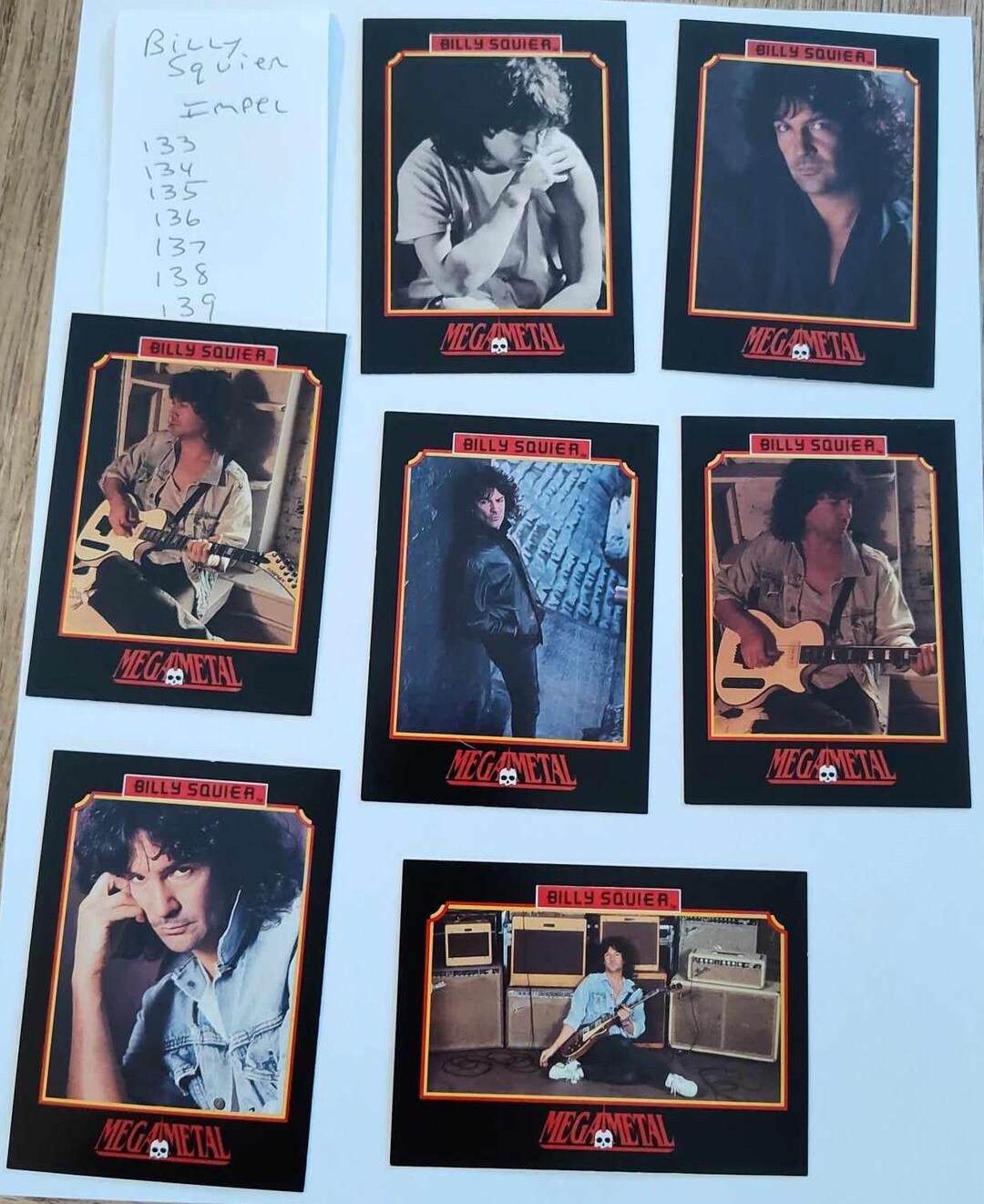 Vintage BILLY SQUIER Trading Card Set From 1991. MINT Condition - Etsy