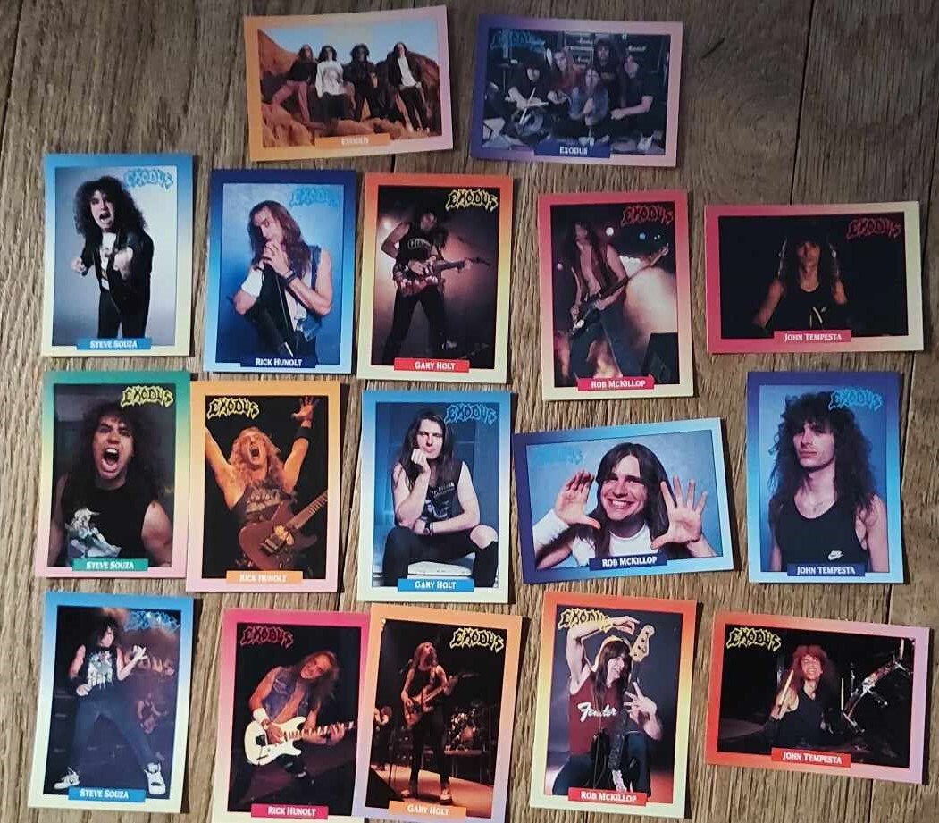 EXODUS Rock Band Complete Trading Card Set - Etsy