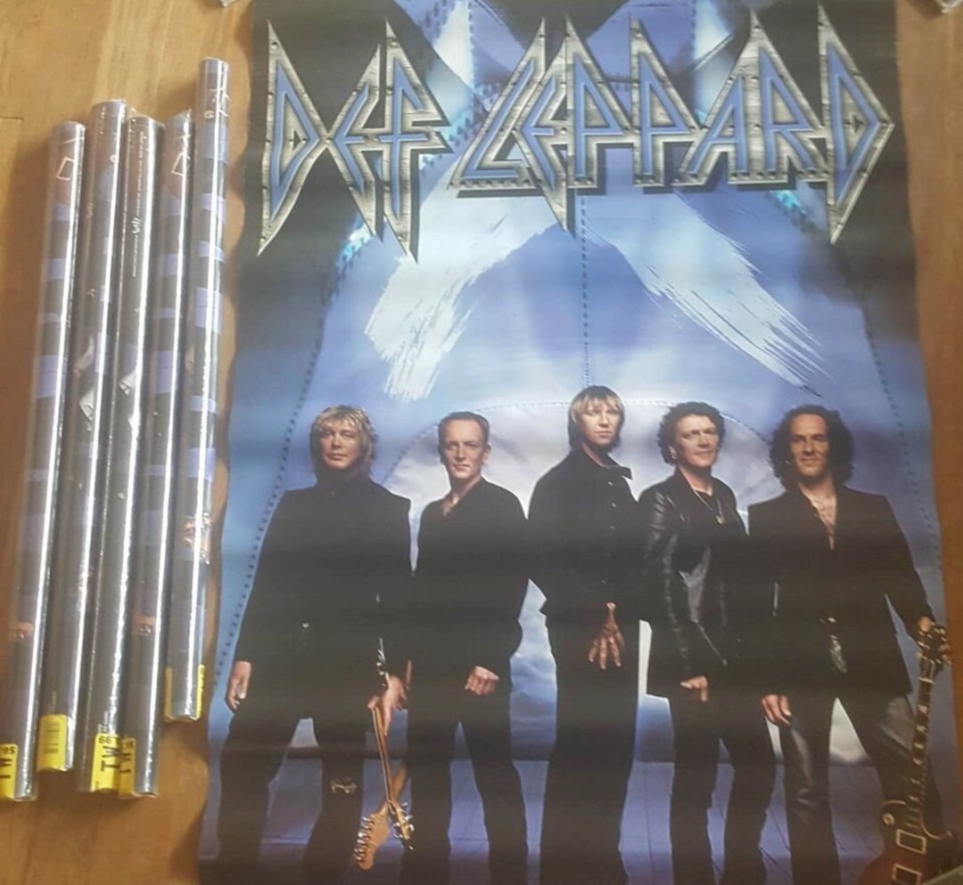 Vintage DEF LEPPARD 2002 Poster. New Old Stock. - Etsy