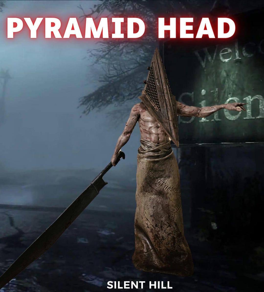 3D Printed/painted Pyramid Head Figure Silent Hill Horror Series ...