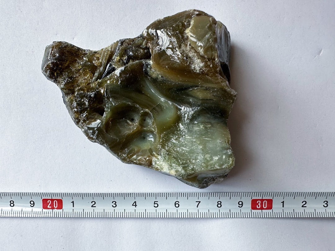 Green Amber Caramel Swirl Slag Glass Cullet Aquarium Landscape Garden ...