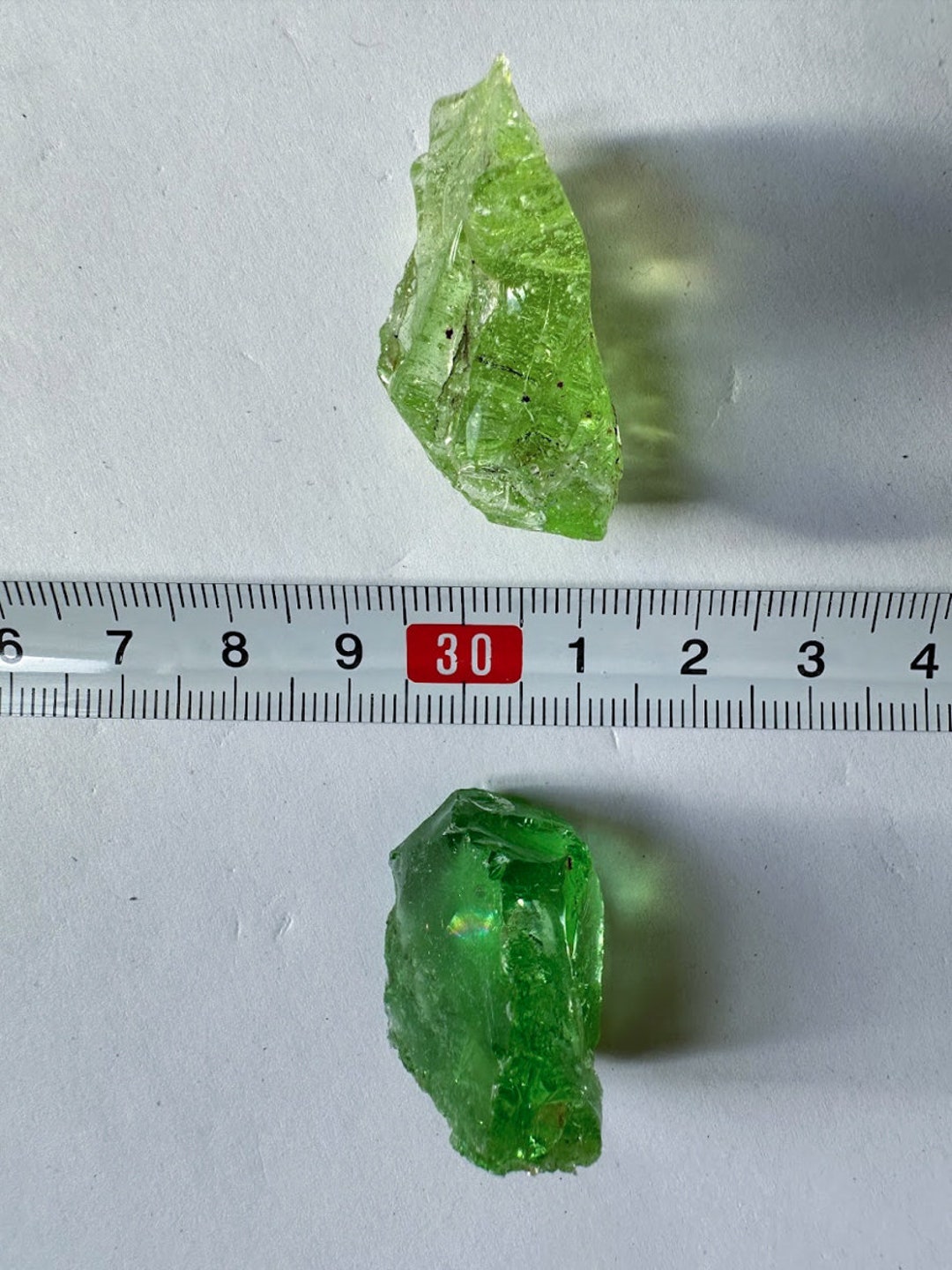 Lot 2 Green Slag Glass Cullet Aquarium Landscape Garden Yard - Etsy