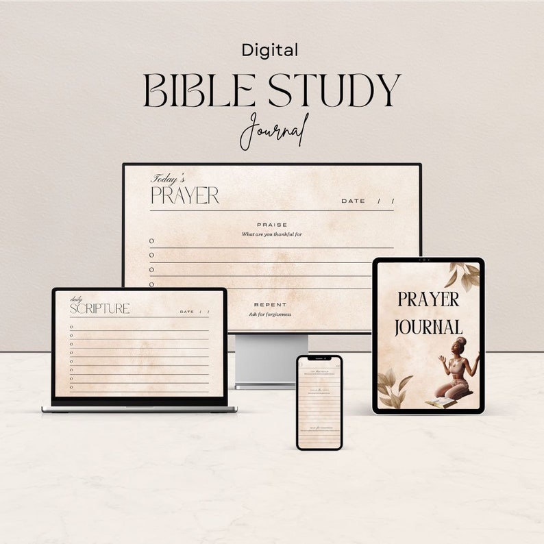 Bible/prayer Journal, Digital Prayer Journal, Digital Bible Study ...
