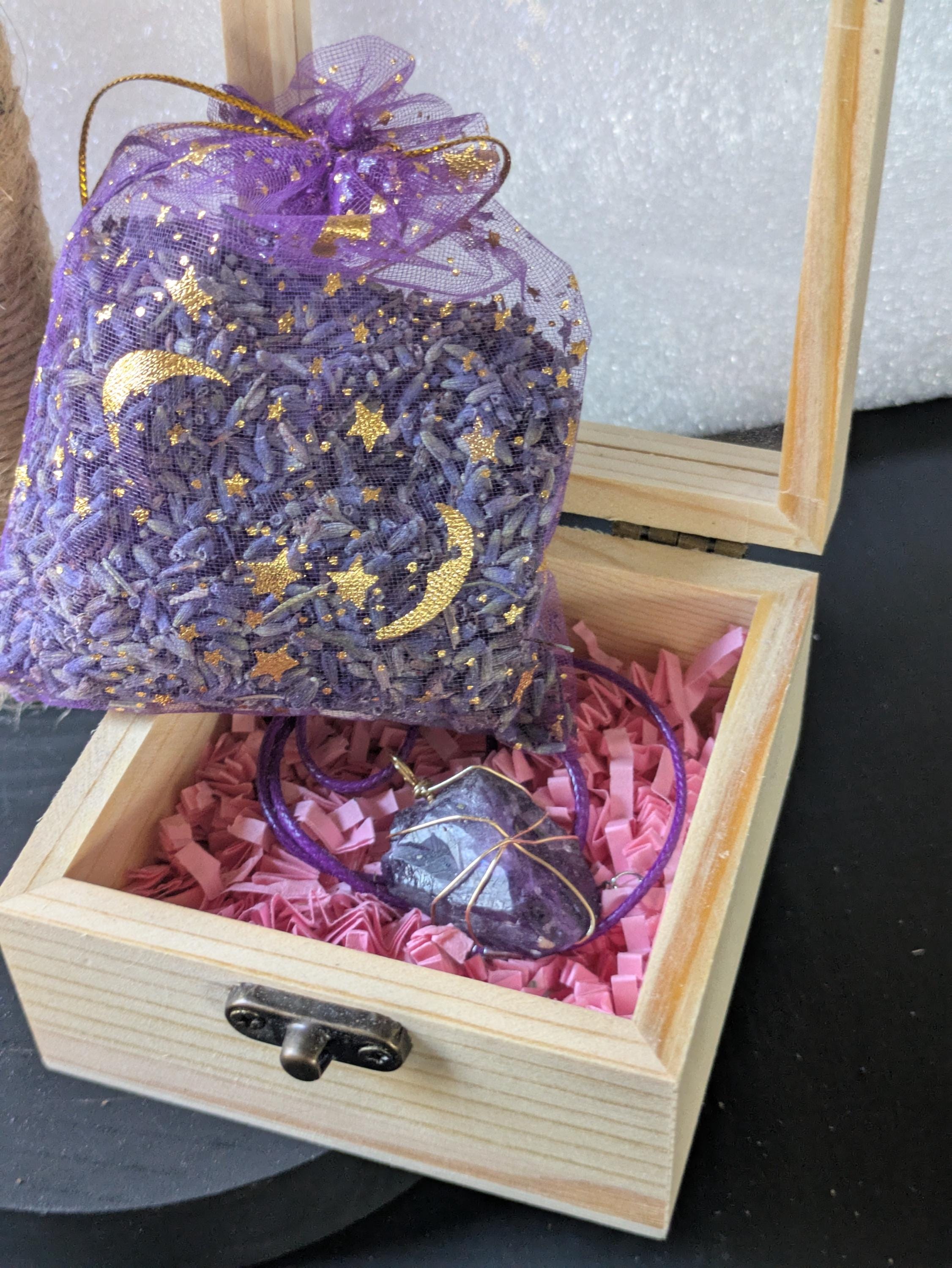 Amethyst and Lavender Gift Box - Etsy