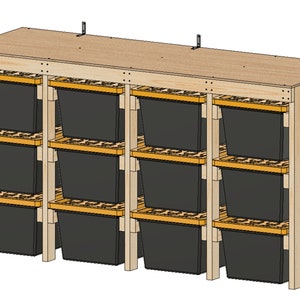 27 Gallon Tote Rack Plans. 12 Commander Tote Garage Storage Shelves ...