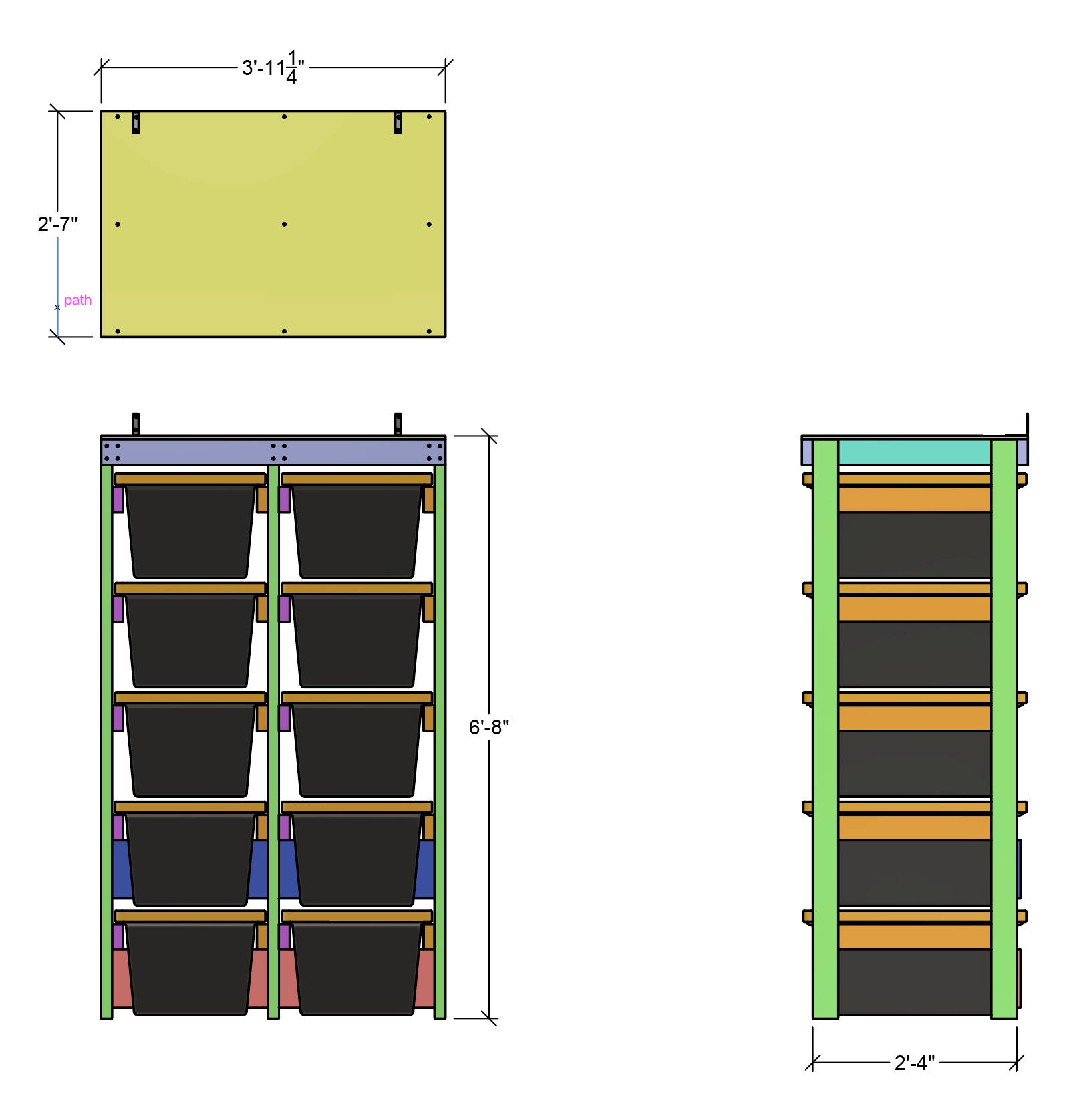 27 Gallon Tote Rack Plans. 10 Tote Garage Storage Shelves. Organization ...