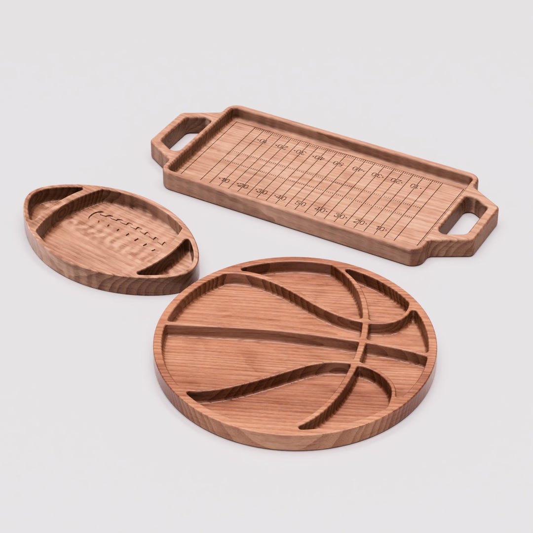 Football Basketball Catch All Tray CNC Cut Files (digital Download) - Etsy