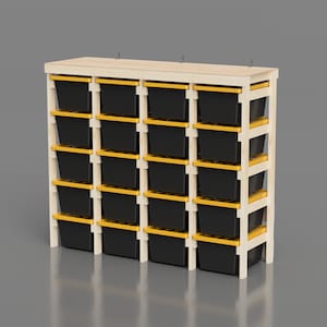 20 Gallon Tote Storage Rack - Etsy