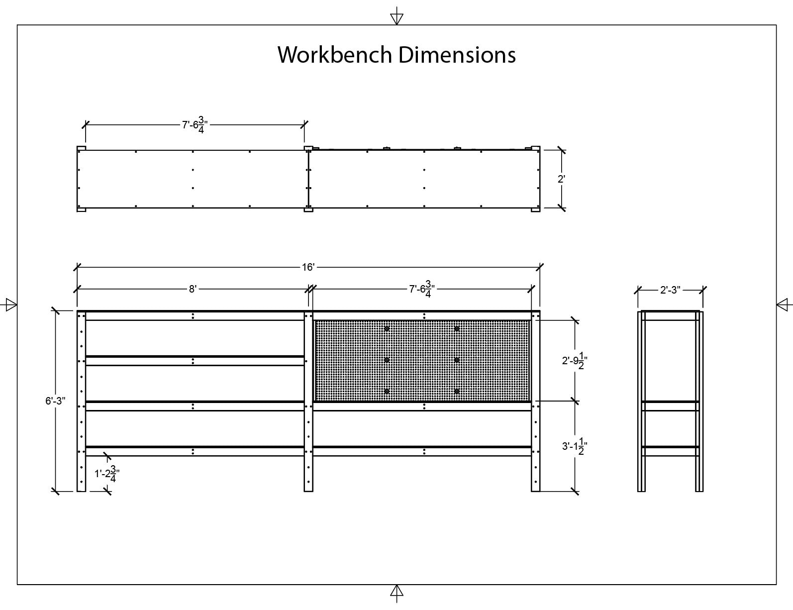 DIY Workbench Plans With Storage Shelves for 27 and 17 Gallon Totes ...