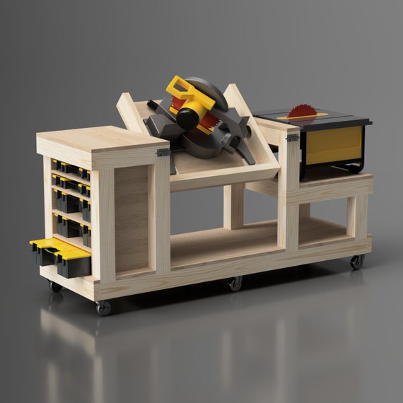 Portable Table Saw Workbench Plans Building The Ultimate Portable