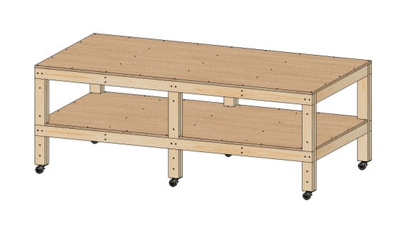4x8 workbench on wheels store