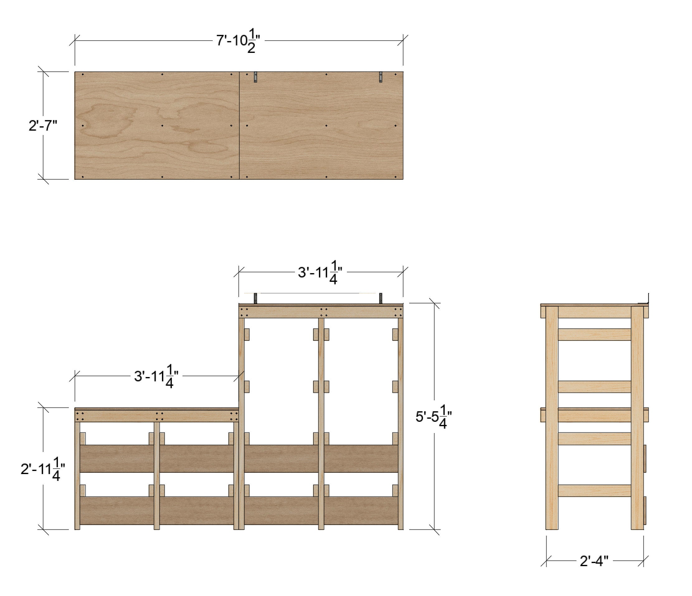27 Gallon Tote Storage Workbench Plans. Tote Rack Garage Storage and ...