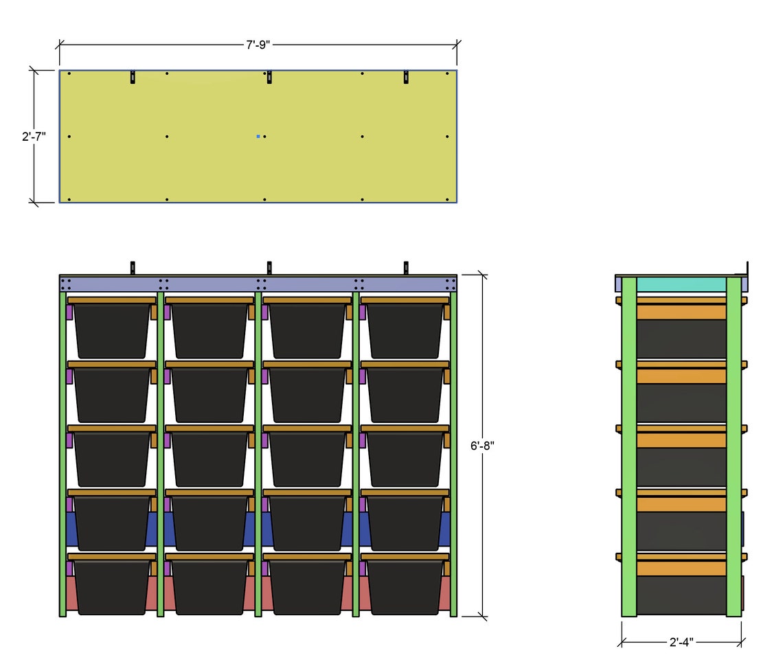 27 Gallon Tote Rack Plans. 20 Commander Tote Garage Storage Shelves ...