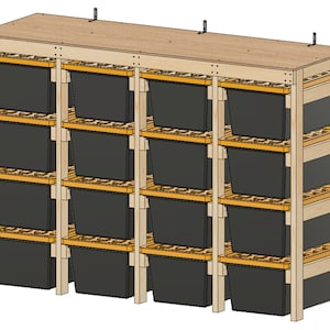 27 Gallon Tote Rack Plans. 27 Gallon Tote Garage Storage Shelves ...