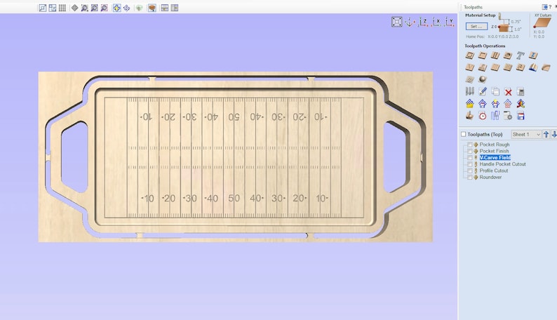 Football Field Serving Tray, Game Day Platter, Sports Fan Valet Tray - Etsy