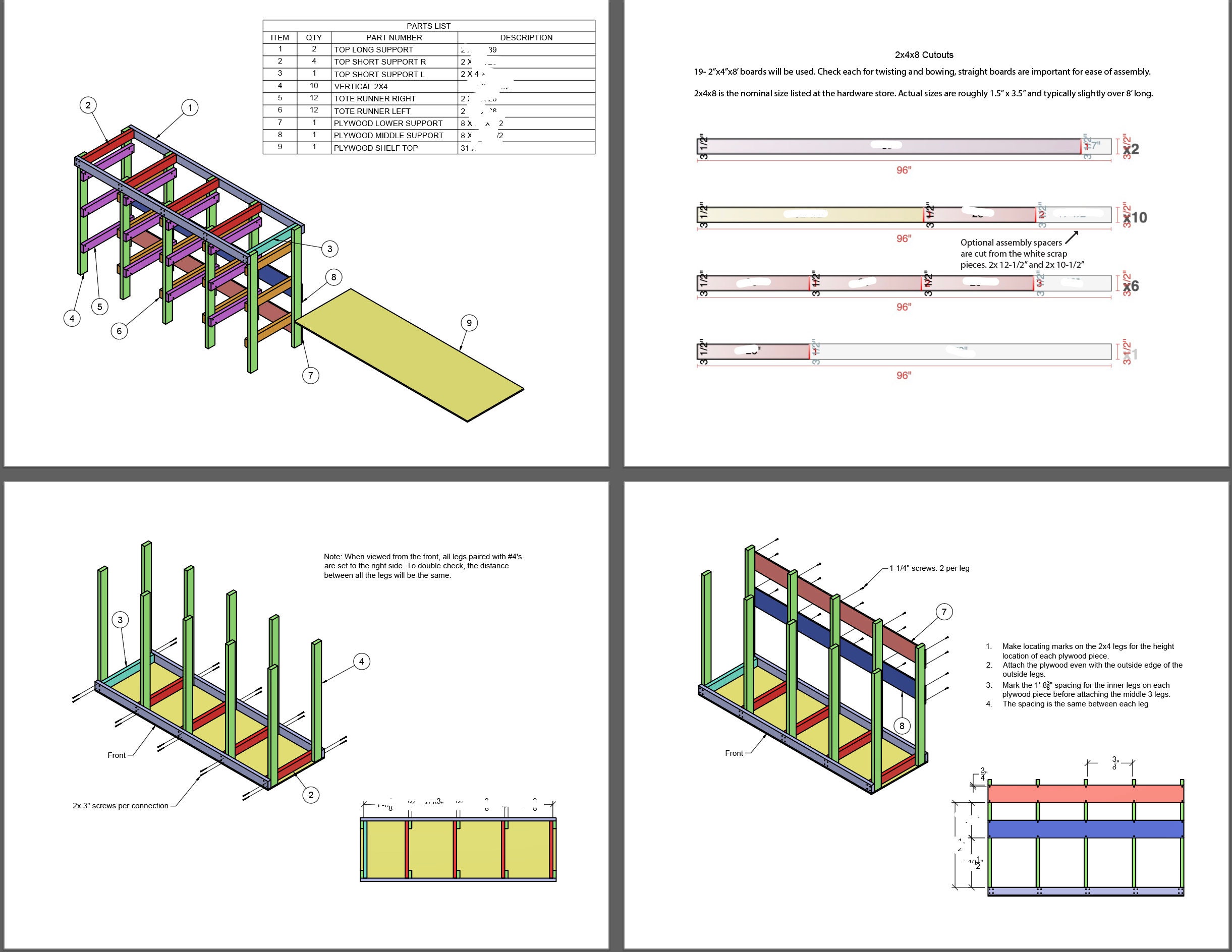 HDX 27 Gallon Tote Rack Plans. 27 Gallon Tote Storage Plans. Garage ...