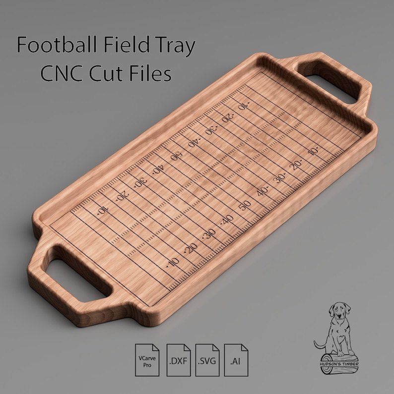 Football Field Serving Tray, Game Day Platter, Sports Fan Valet Tray - Etsy