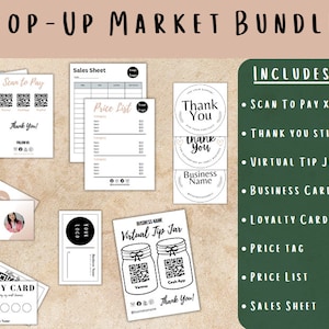 Pop-up Market Bundle of Customizable Templates - Etsy