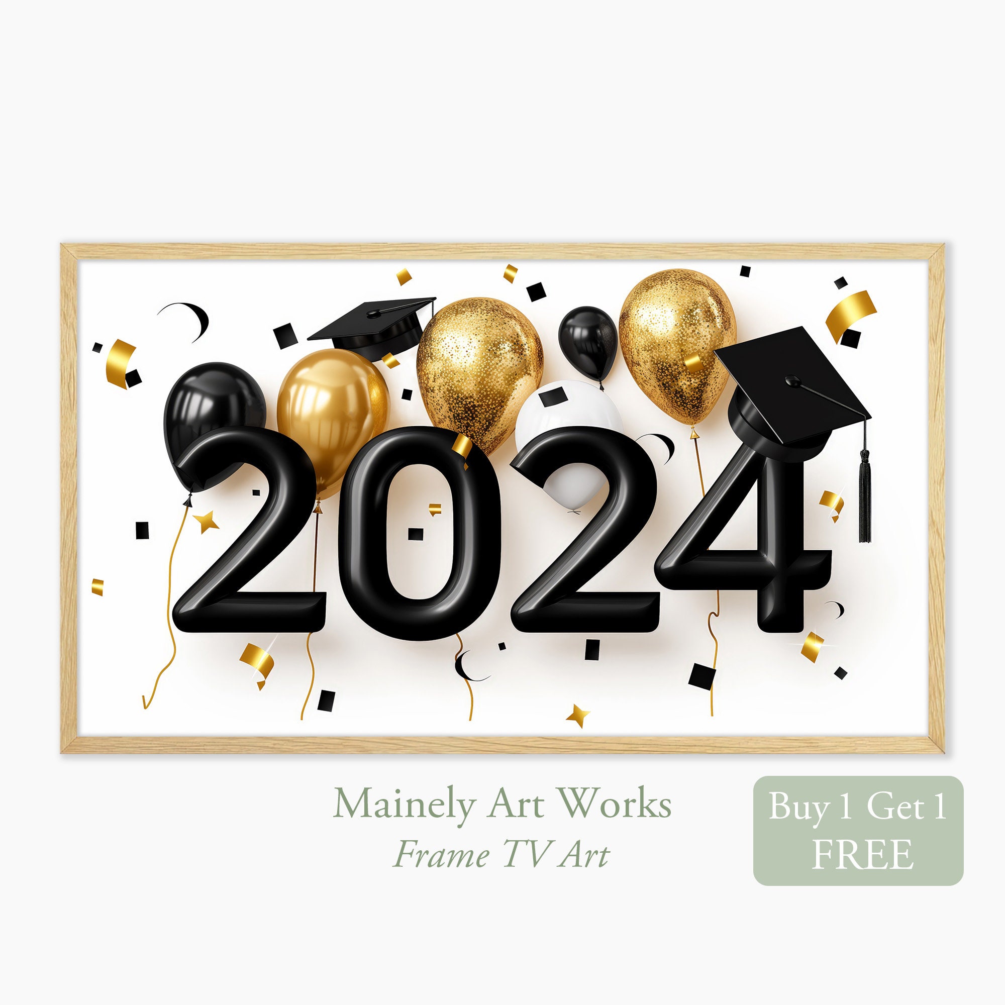 Graduation Samsung Frame TV Art, Party Graduation Art for Frame TV ...