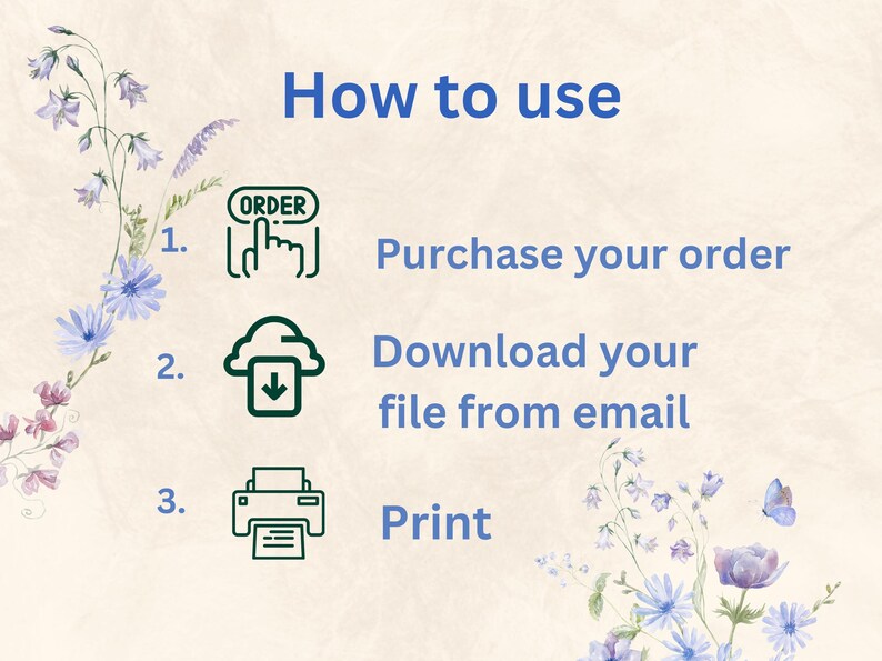 Notebook Paper, Botanical Printable Note Bundle, Flower Printable ...