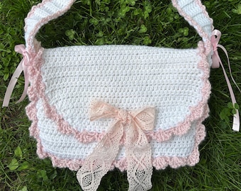 crochet bow purse tutorial