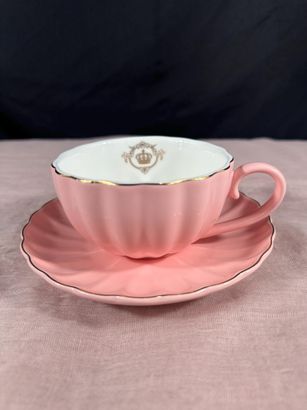 Vintage Amazing Ware Pink Tea Cup and Saucer Set - Etsy