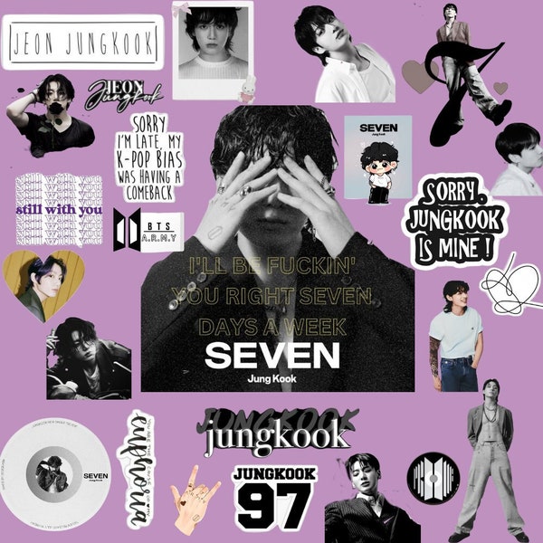 Jungkook Stickers - Etsy