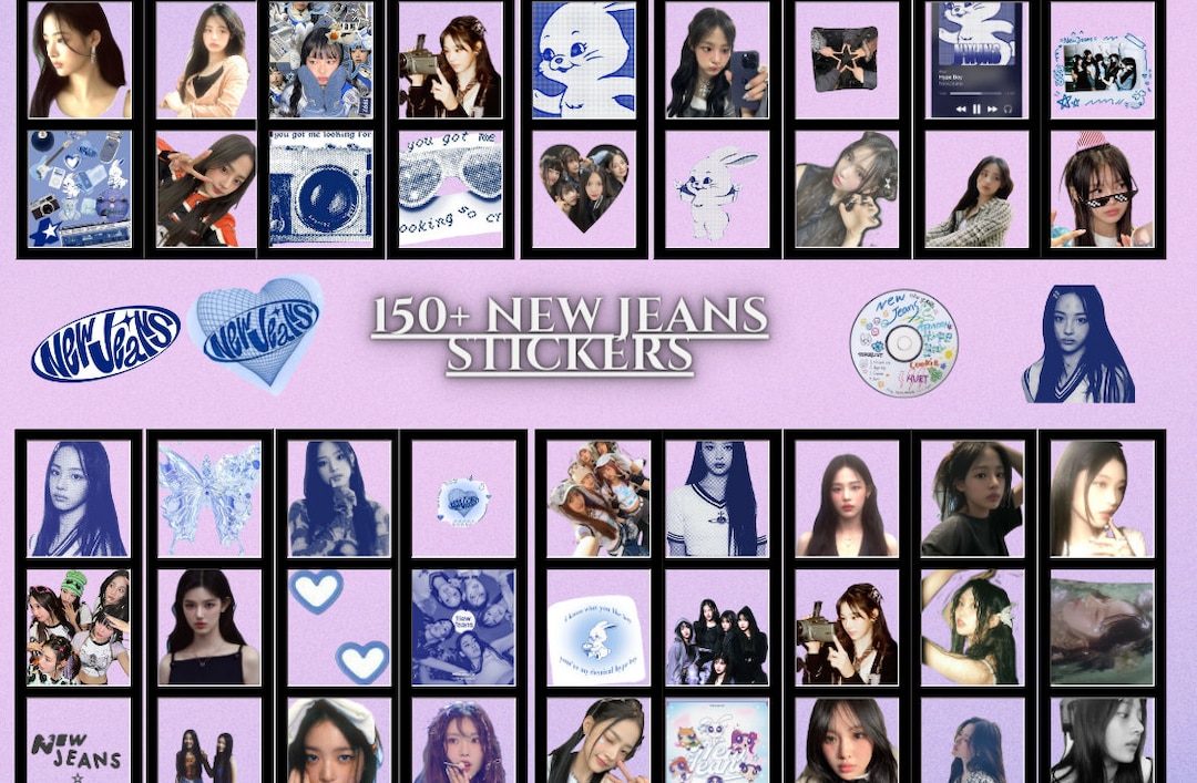 New Jeans Stickers Png Kpop Digital Printables minji Hyeinkpop ...