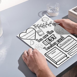 Teacher Appreciation Coloring Pages Printables,best Teacher Card,thank ...