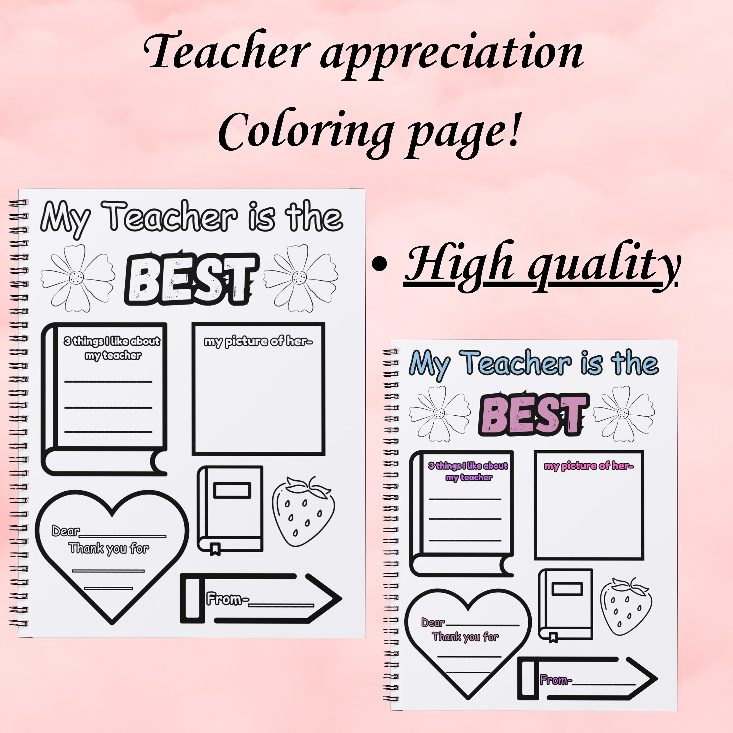 Teacher Appreciation Coloring Pages Printable,best Teacher Card Thank ...