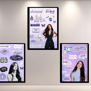 Olivia Rodrigo Poster Guts Sour, Digital Prints Bundle Guts Tour Sour ...