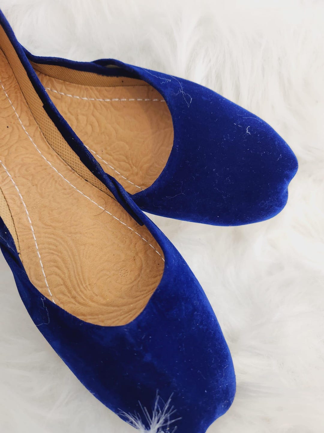 BLUE VELVET Handmade Khussa Shoes for Women |trendy Traditional ...