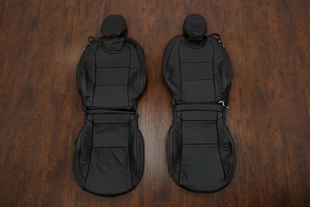 Chevrolet Camaro (2010–2015) Black Faux Leather Replacement Seat Covers ...