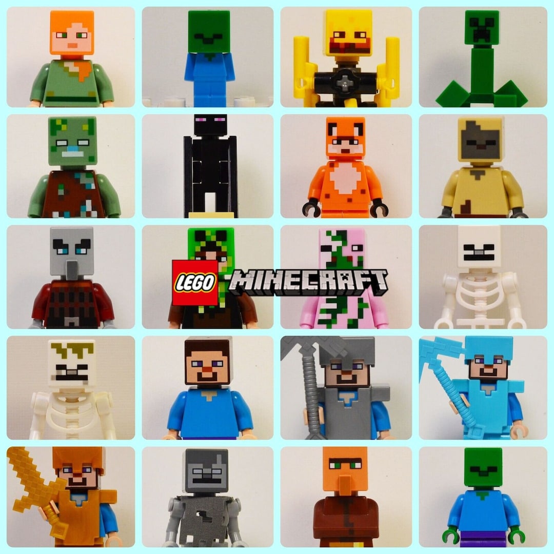 Lego Minifigure Minecraft you Choose Authentic Steve Alex Creeper ...